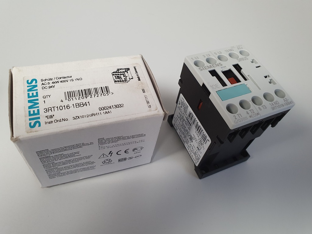 Contactor Siemens 3RT1016-1BB41 | Glastechnik Bauer
