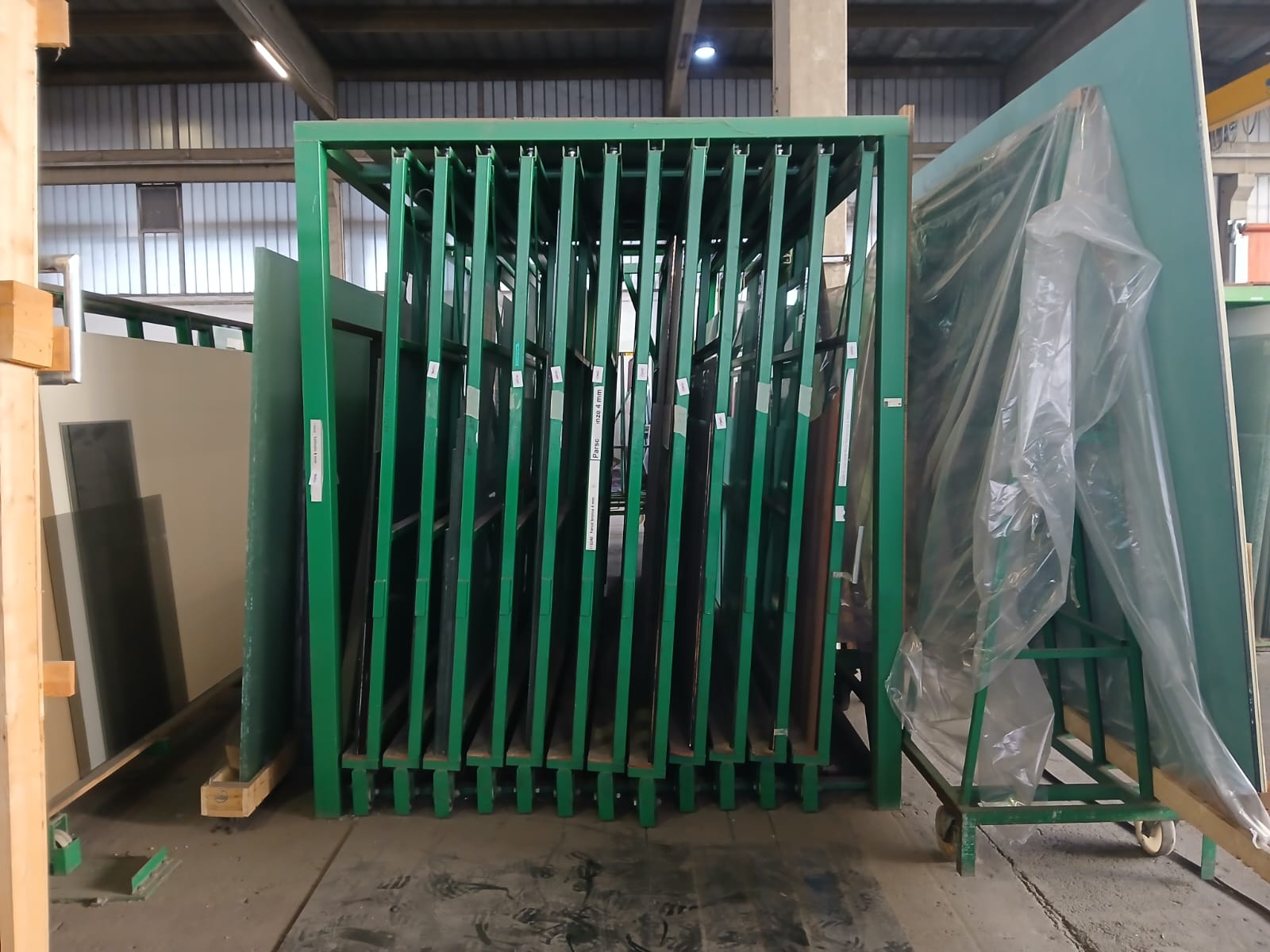 Glass storage rack FGL FGL-V-5000-12/E100 | Glastechnik Bauer